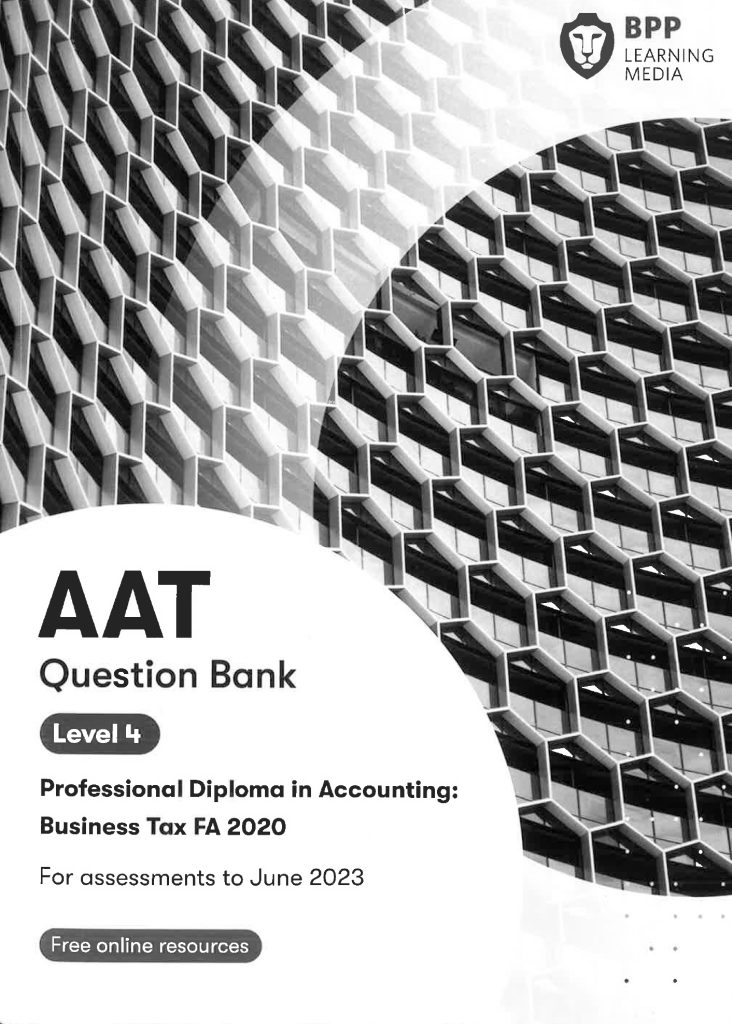 AAT Question bank level 4 Professional Diploma In Accounting June 2023 ...